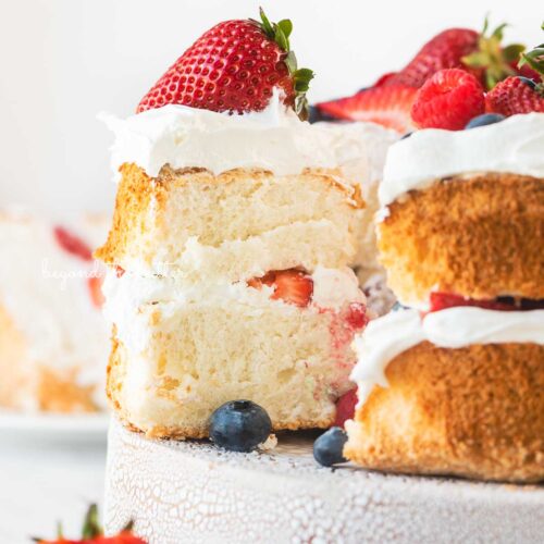 Homemade Angel Food Cake - Beyond the Butter