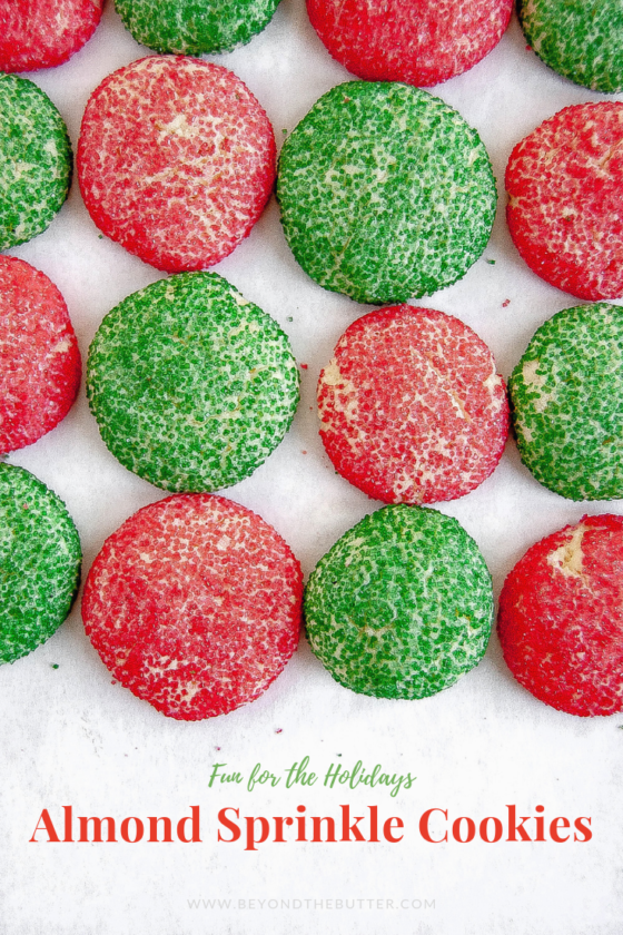 Almond Sprinkle Cookies - Beyond the Butter