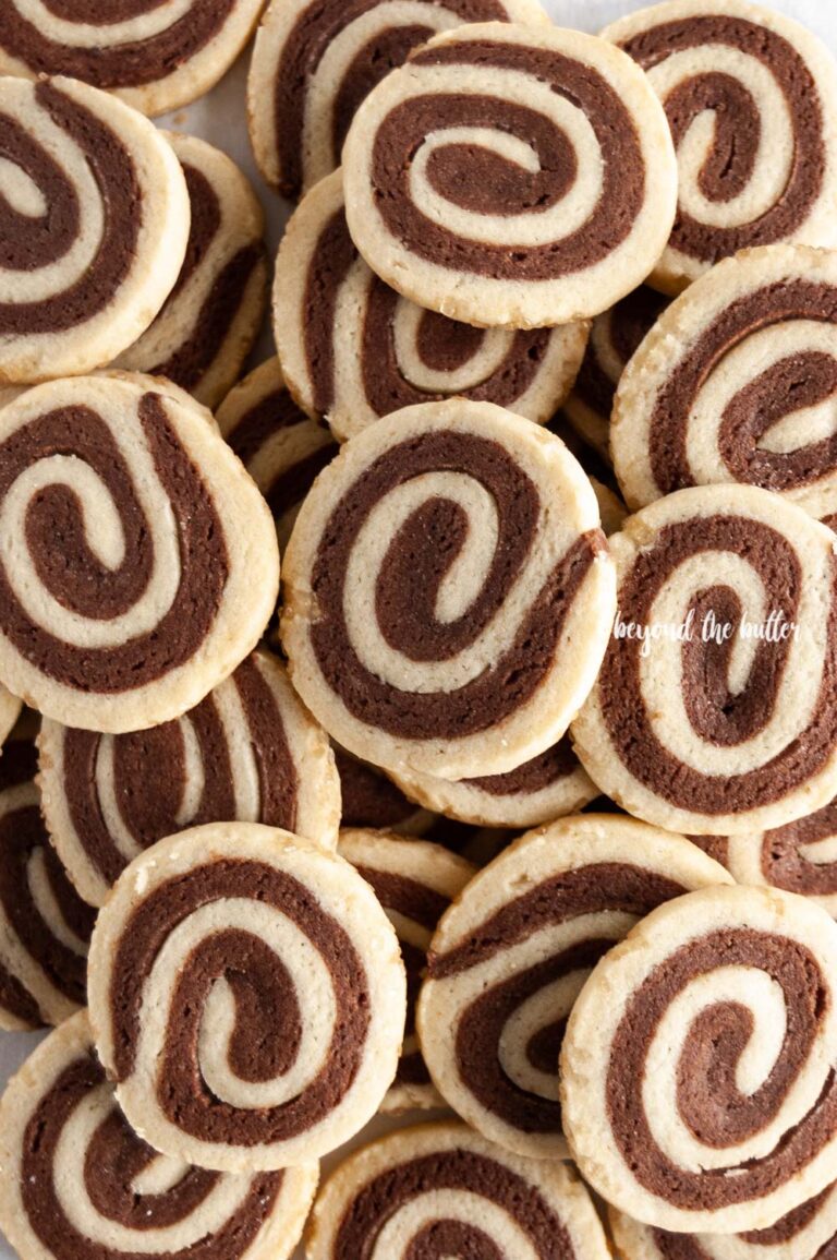 Chocolate Pinwheel Cookies - Beyond the Butter