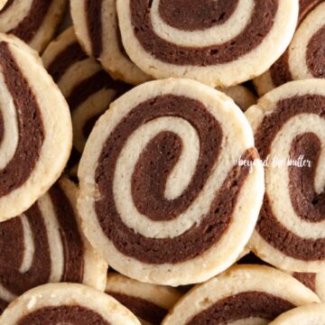 Chocolate Pinwheel Cookies - Beyond the Butter