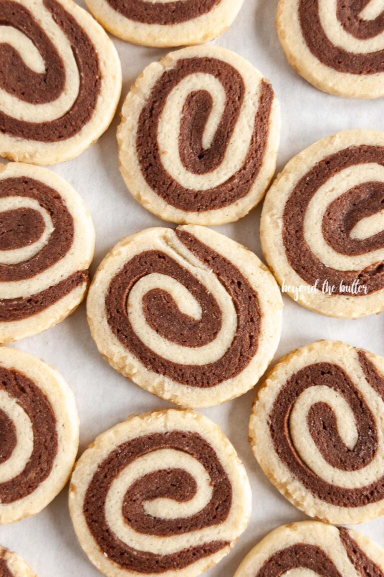 Chocolate Pinwheel Cookies - Beyond the Butter