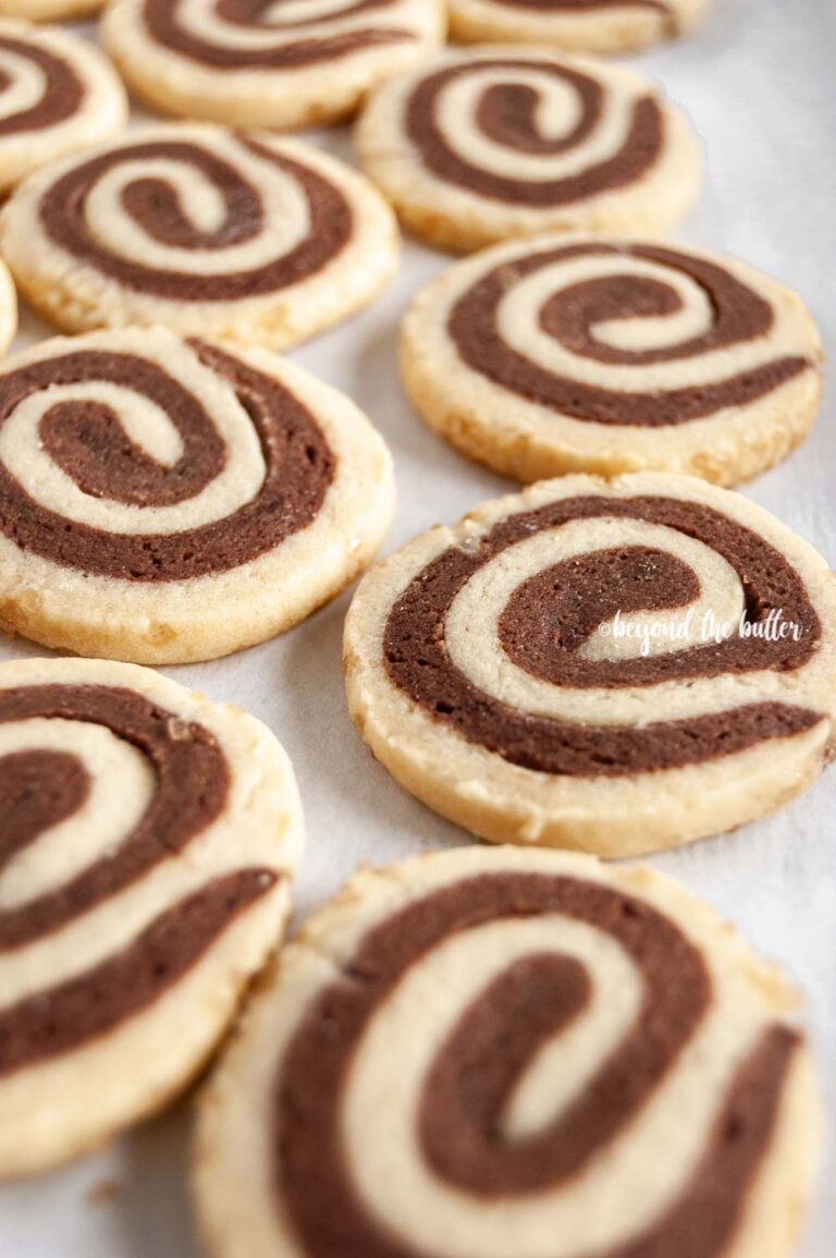 Chocolate Pinwheel Cookies - Beyond the Butter