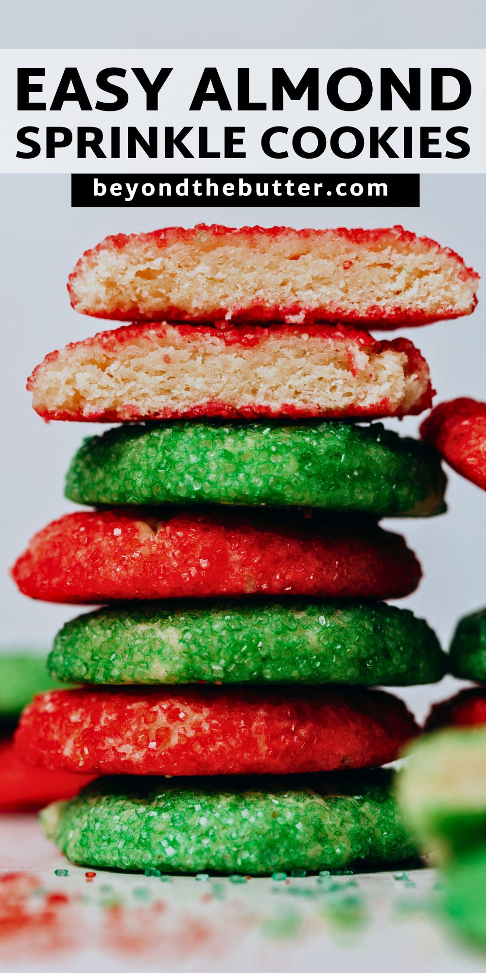 Almond Sprinkle Cookies - Beyond the Butter