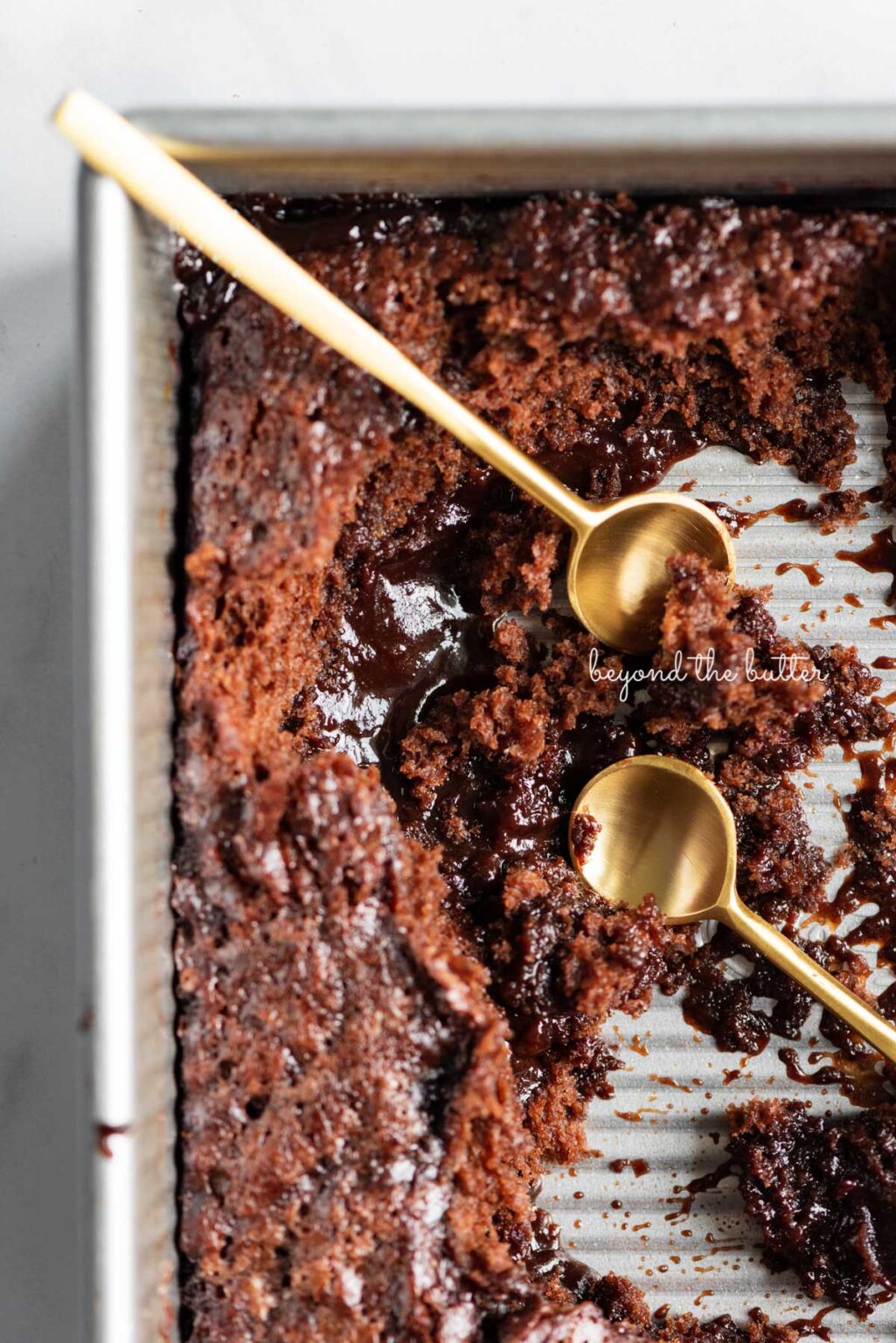 Hot Fudge Chocolate Pudding Cake - Beyond the Butter
