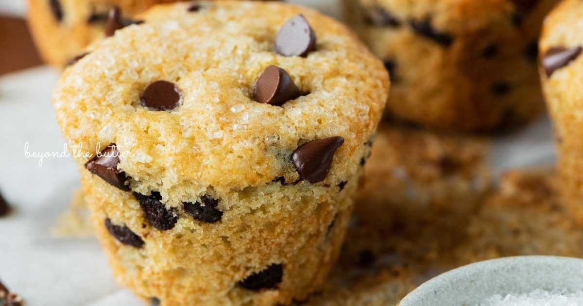 Bakery Style Chocolate Chip Muffins - Beyond the Butter