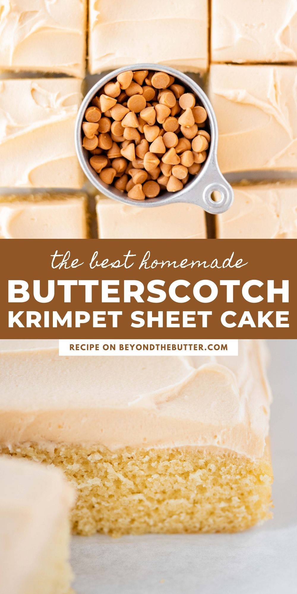 Butterscotch Krimpet Sheet Cake - Beyond the Butter
