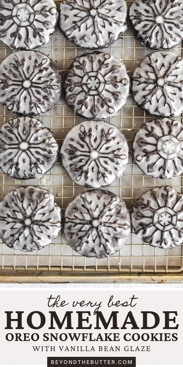 Homemade Oreo Snowflake Cookies - Beyond the Butter