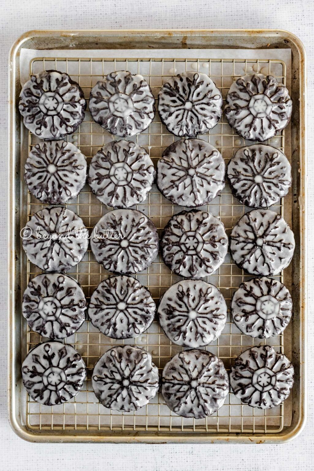 Homemade Oreo Snowflake Cookies - Beyond the Butter