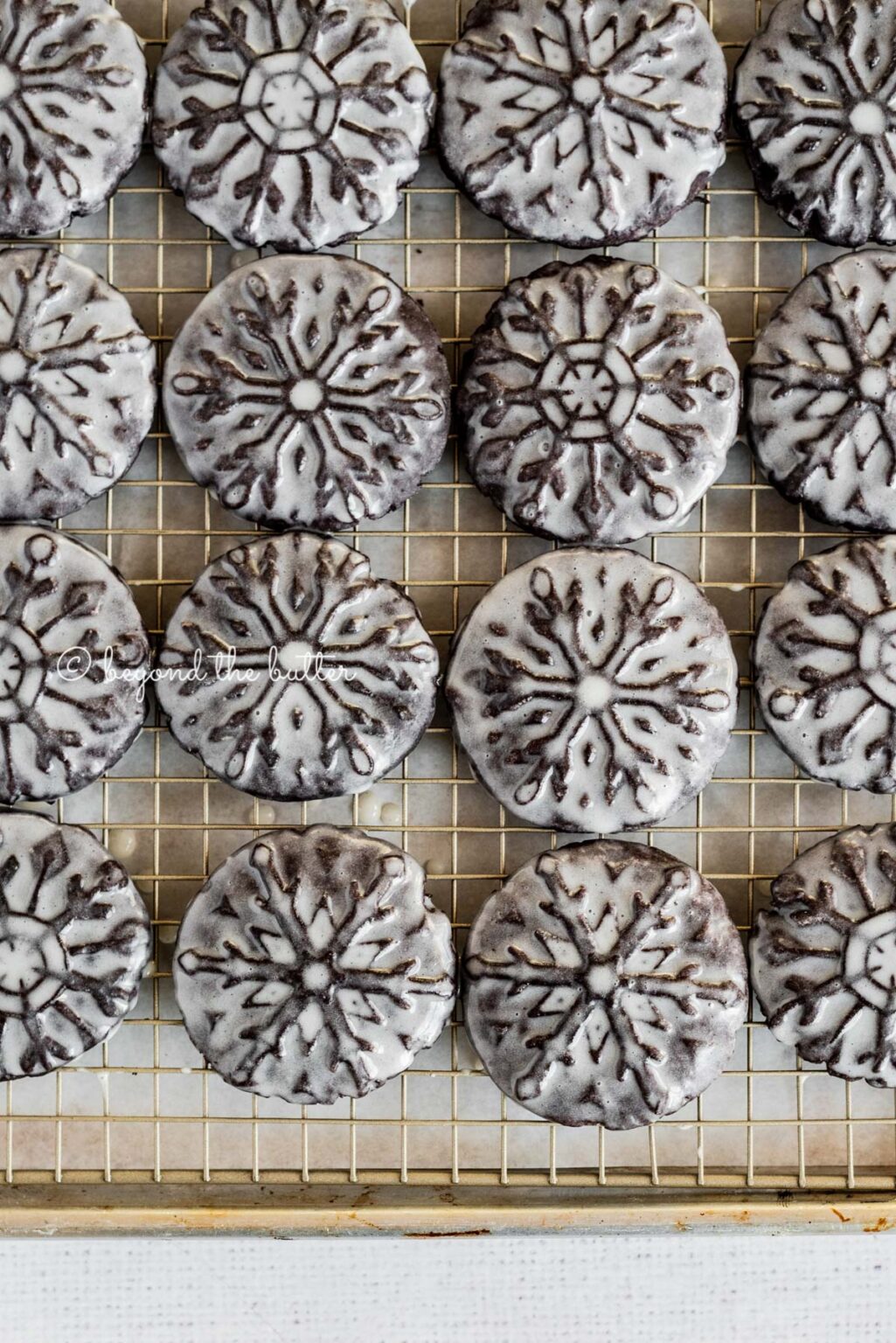 Homemade Oreo Snowflake Cookies - Beyond the Butter