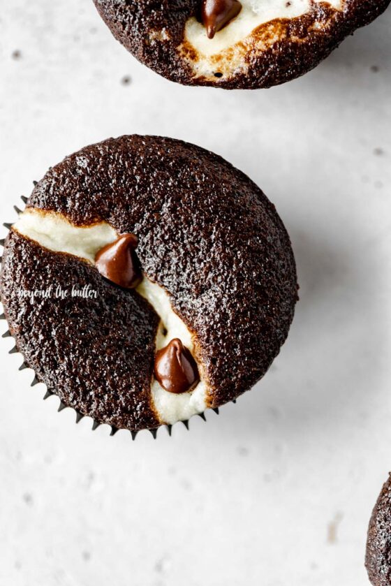 Simple and Delicious Black Bottom Cupcakes - Beyond the Butter