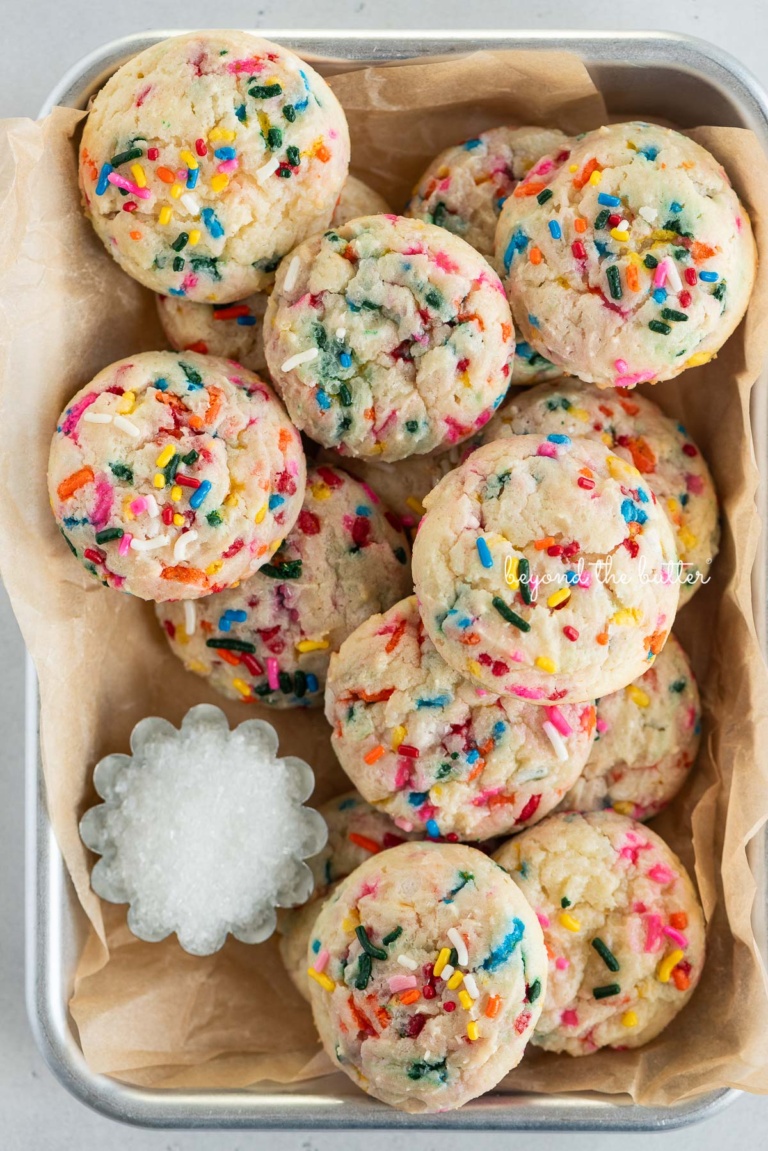 Funfetti Butter Cookies - Beyond the Butter