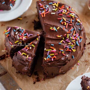 Single Layer Chocolate Cake - Beyond the Butter