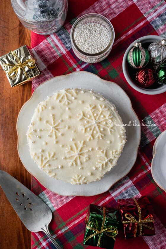Single Layer Red Velvet Cake - Beyond the Butter