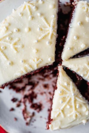 Single Layer Red Velvet Cake - Beyond the Butter