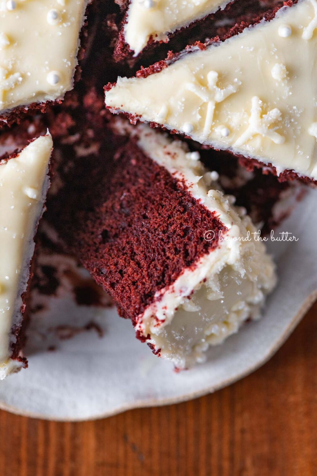 Single Layer Red Velvet Cake - Beyond the Butter