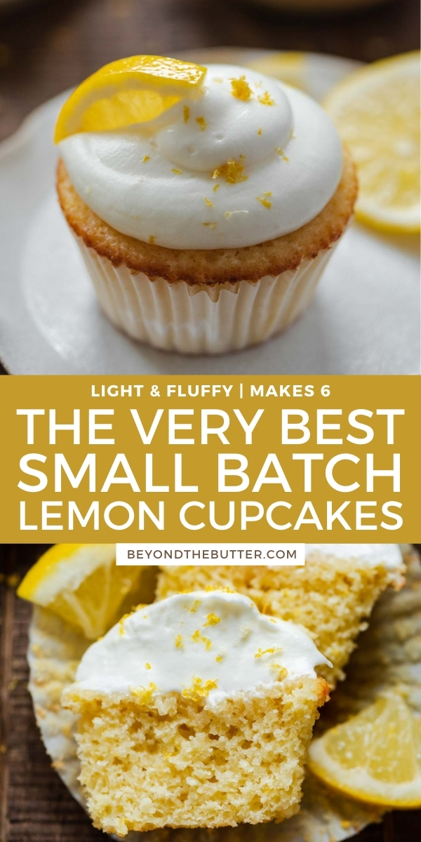 Small Batch Lemon Cupcakes - Beyond the Butter
