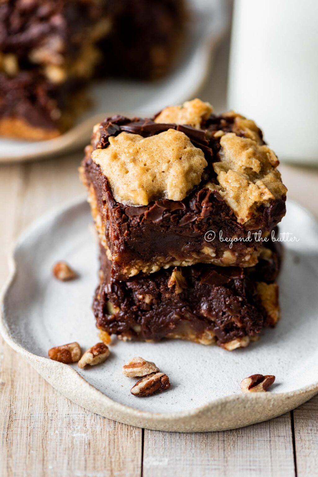Classic Fudge Nut Bars - Beyond the Butter