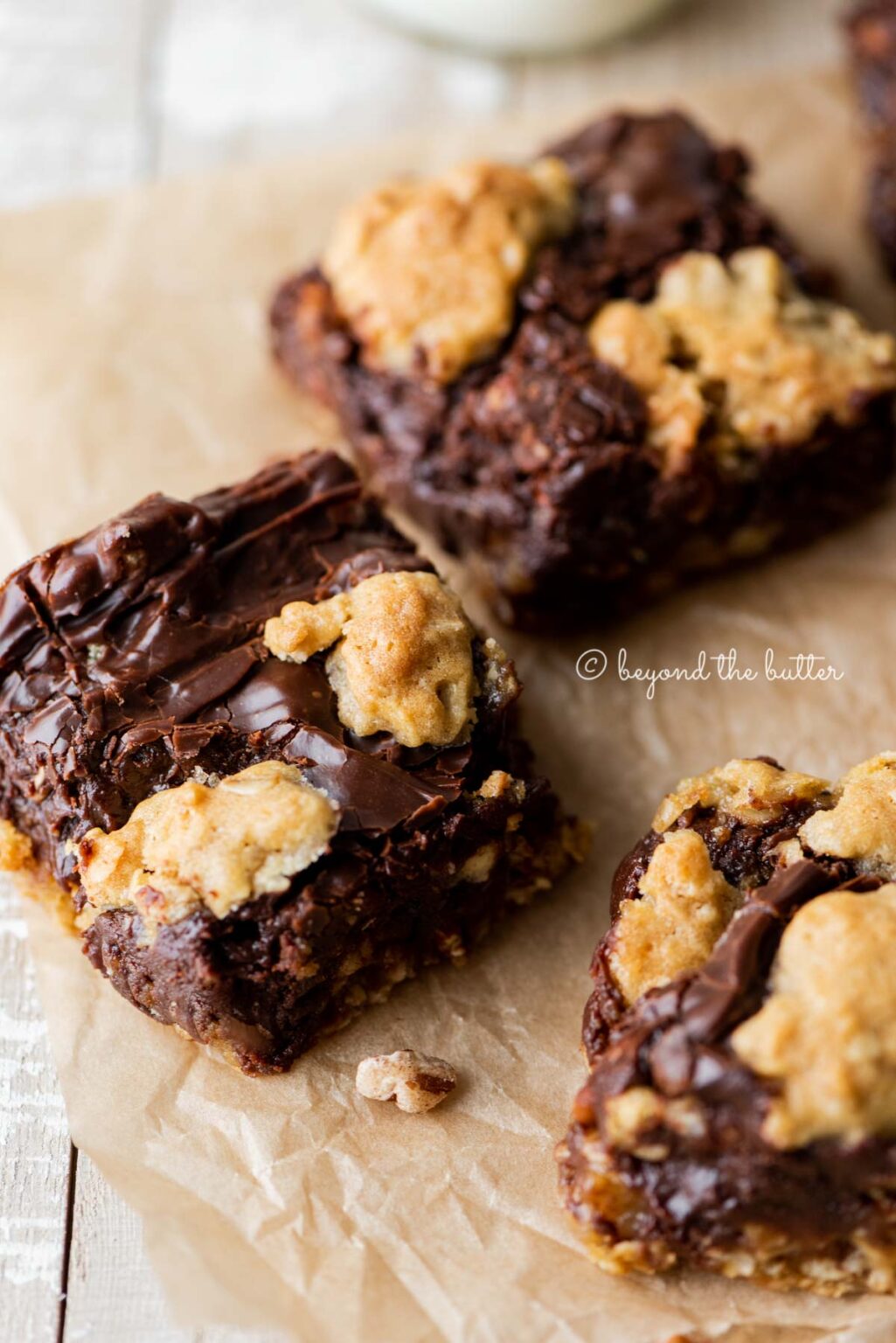 Classic Fudge Nut Bars - Beyond the Butter