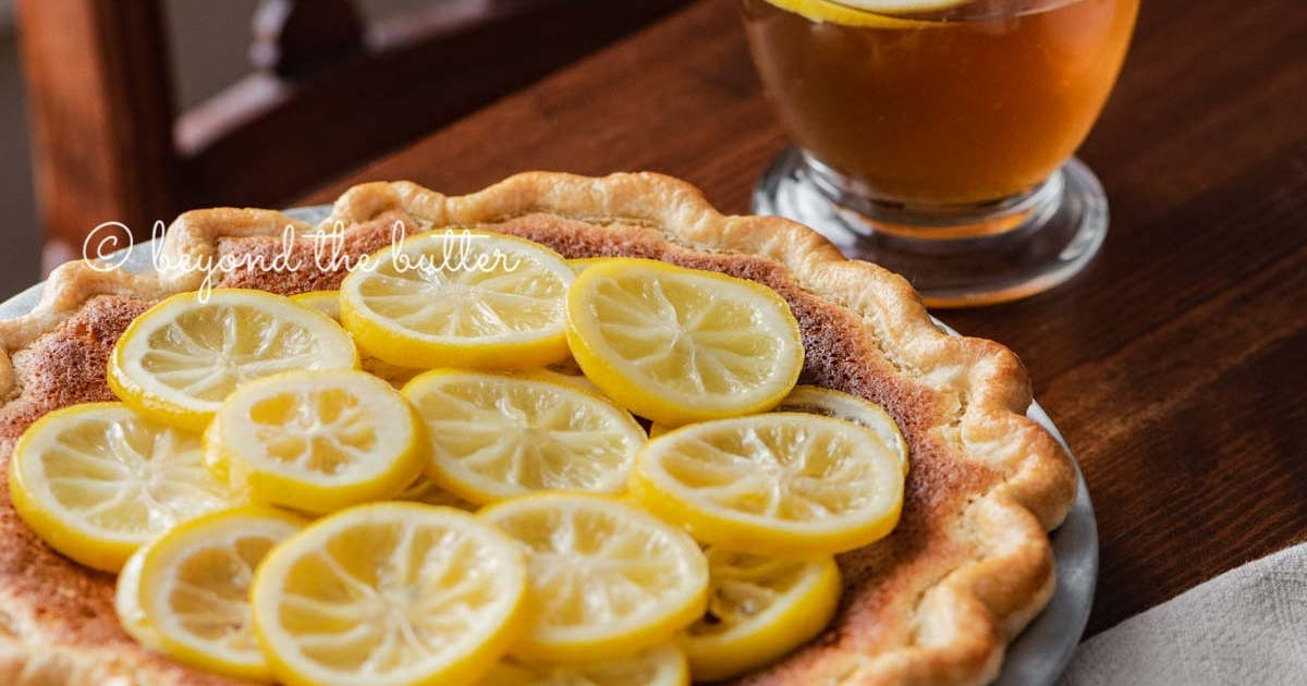 Lemon Sponge Pie - Beyond the Butter