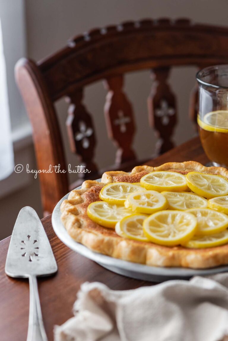 Lemon Sponge Pie - Beyond the Butter