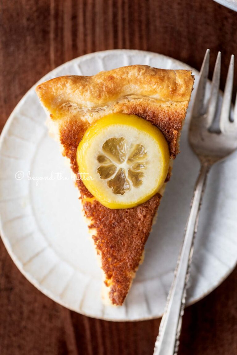Lemon Sponge Pie - Beyond the Butter