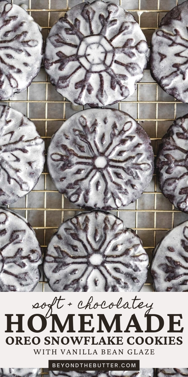 Homemade Oreo Snowflake Cookies - Beyond the Butter