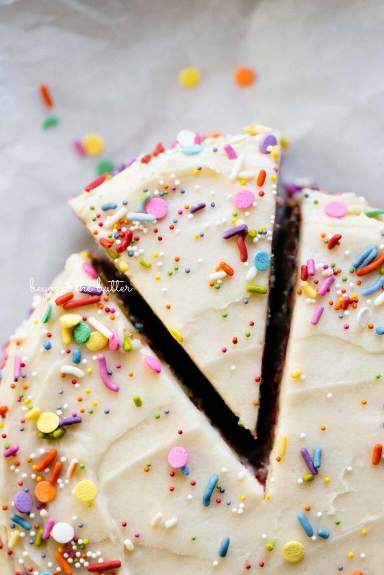 Single Layer Funfetti Cake - Beyond the Butter