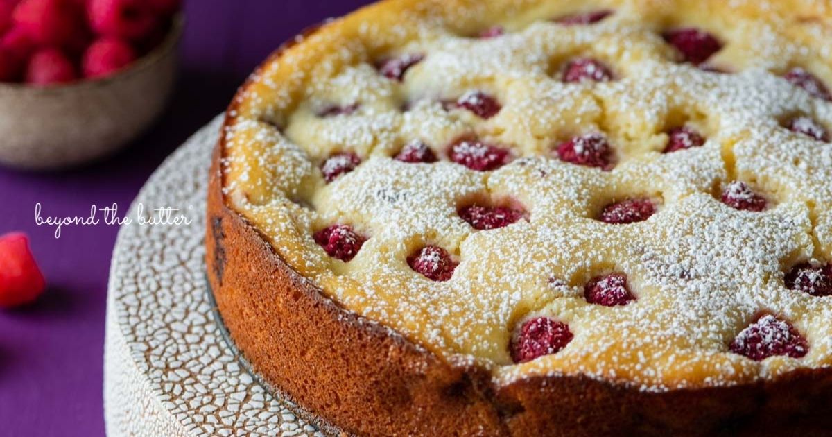 Lemon Raspberry Ricotta Cake - Beyond the Butter