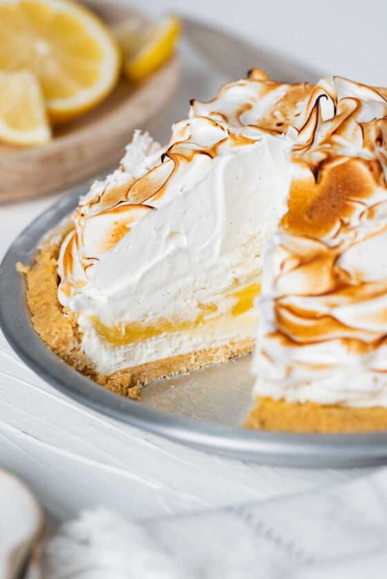Lemon Meringue Ice Cream Pie - Beyond the Butter
