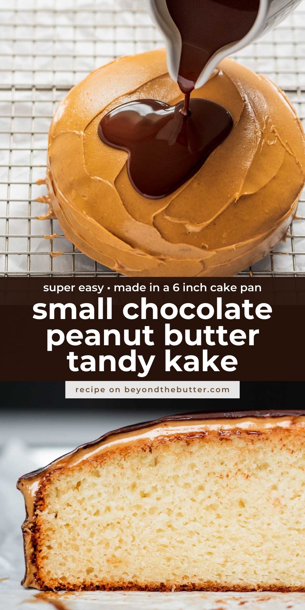 Small Chocolate Peanut Butter Tandy Kake - Beyond the Butter