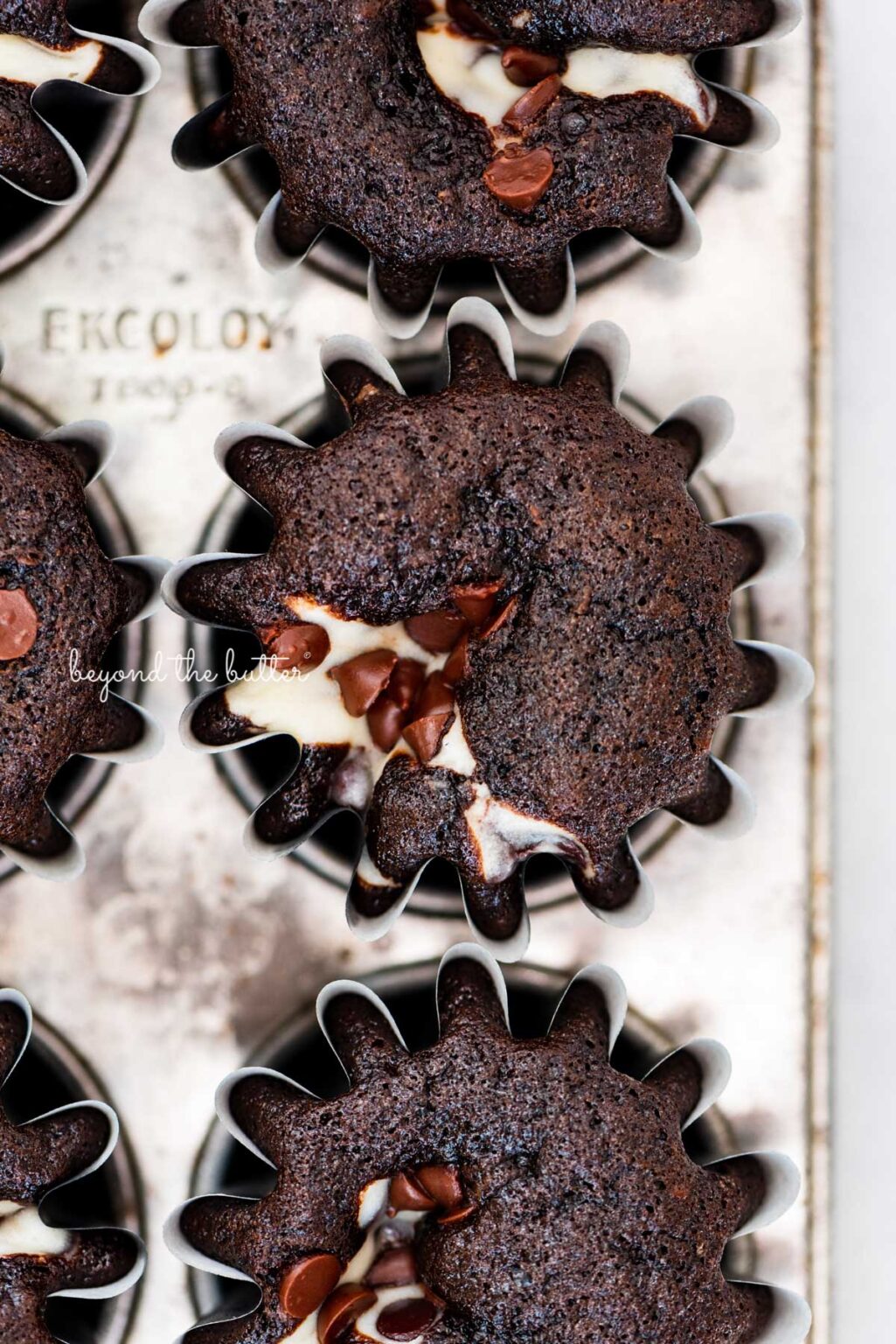 Small Batch Black Bottom Cupcakes - Beyond the Butter
