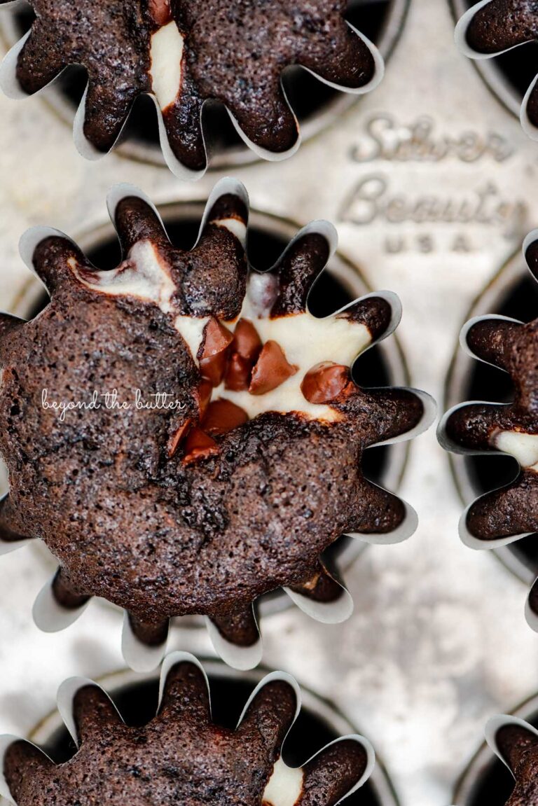 Small Batch Black Bottom Cupcakes - Beyond the Butter
