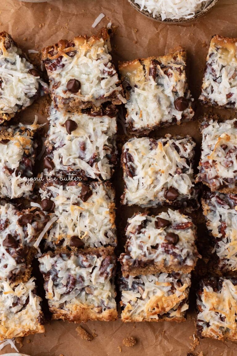 Easy 7-Layer Magic Cookie Bars - Beyond the Butter