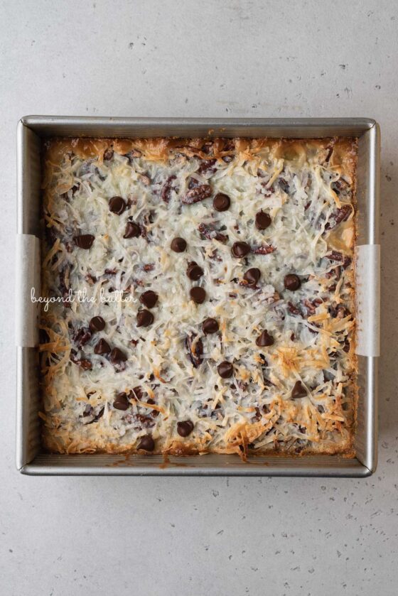 Easy 7-Layer Magic Cookie Bars - Beyond the Butter