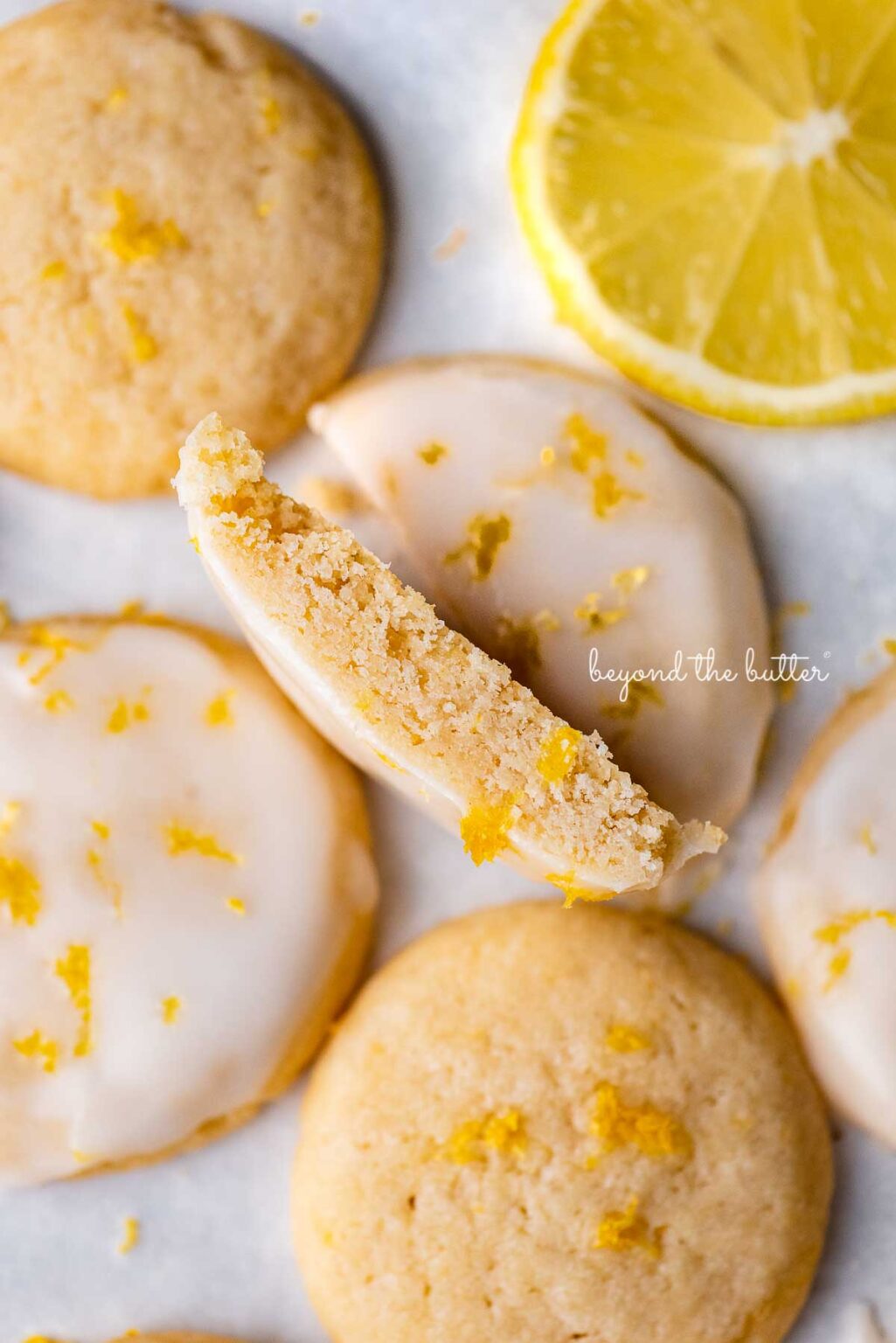 Lemon Shortbread Cookies - Beyond the Butter