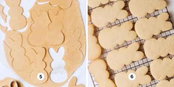 Easter Bunny Cut Out Sugar Cookies - Beyond the Butter