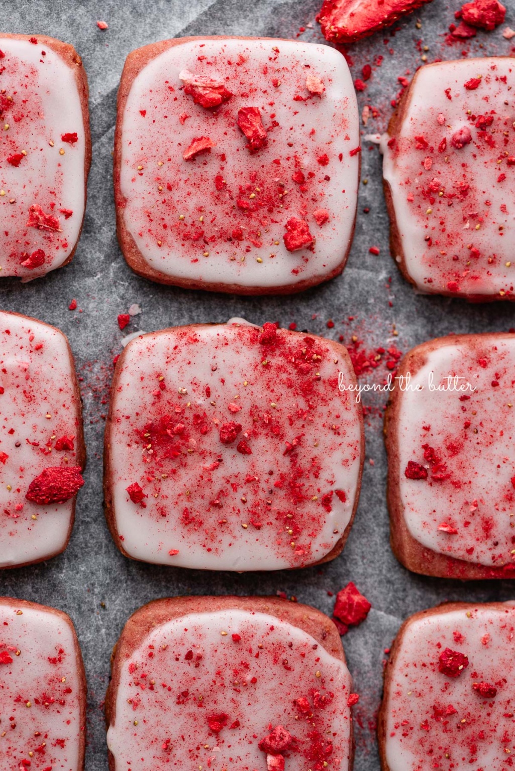 Strawberry Shortbread Cookies - Beyond the Butter