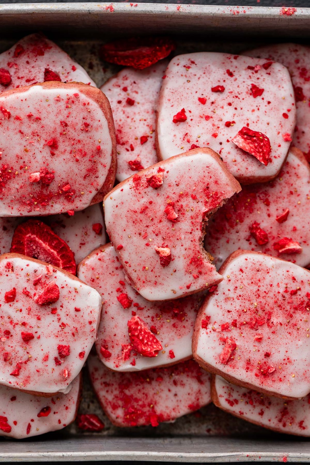 Strawberry Shortbread Cookies - Beyond the Butter