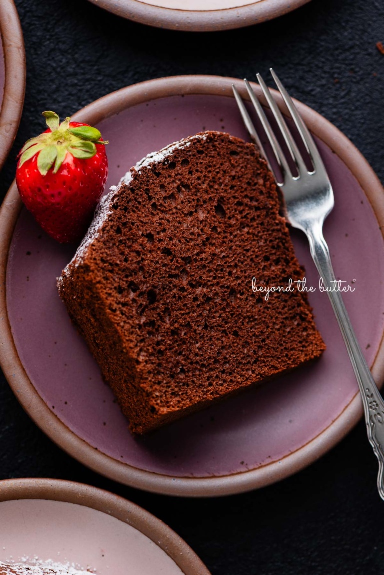 Chocolate Chiffon Cake - Beyond the Butter